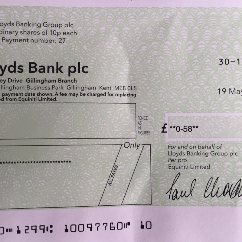 Thanks for the cheque @lloyds – Geoff Jones iPhone pictures website